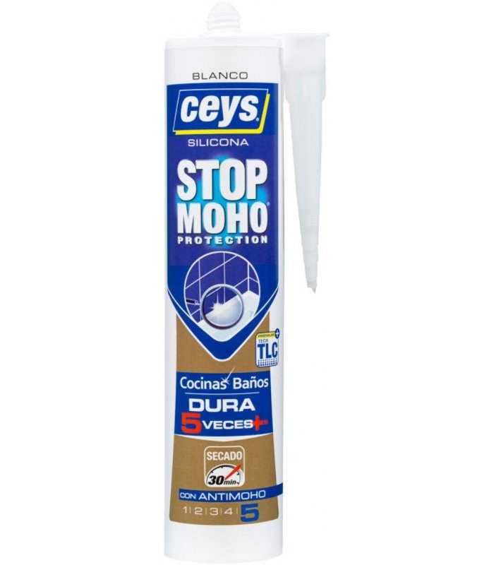 CEYS SILICONA STOP MOHO BLANCO/ TRANS 280 ML | COMERCIAL BONILLA