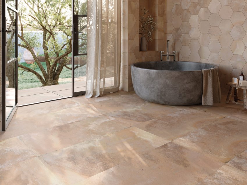 PAVIMENTO PORCELÁNICO HUTTON ROSSO 50X100 APAVISA | COMERCIAL